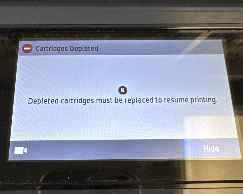 How to Resolve "Depleted cartridges" errors for HP printers - Smart Ink ...