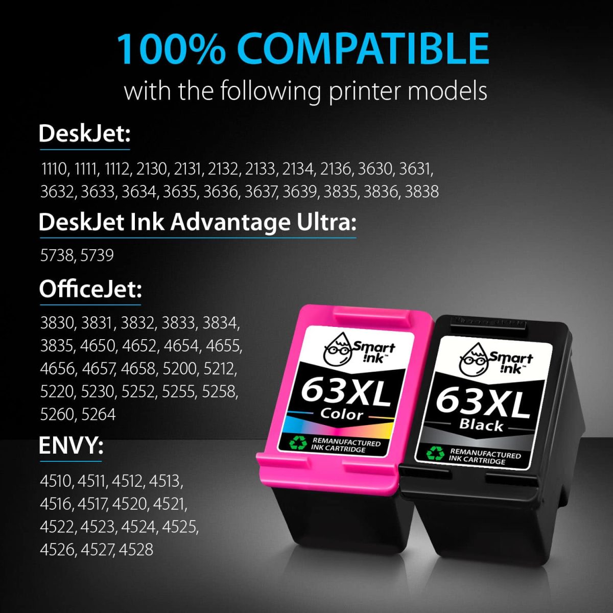 HP 63 XL Ink Cartridges Replacement - Buy Printer Cartridges in USA