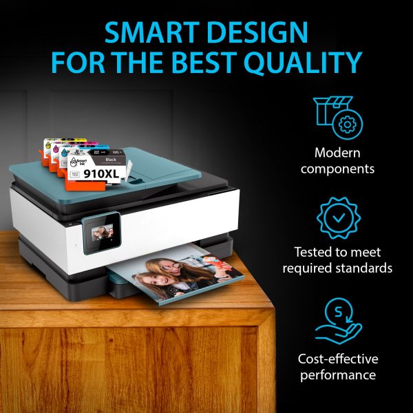 Get compatible HP 910 XL Ink Cartridges (4 Combo Pack) | Smart Ink